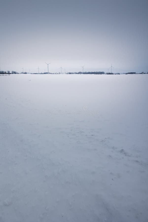Minimalistic Winter Image of the Snowfield Stock Photo - Image of ...