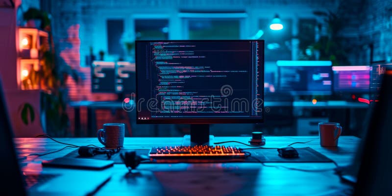 Minimalistic Workspace for Programming with a Clear Code Editor and Necessary Tools.Generative ...