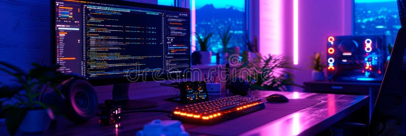 Minimalistic Workspace For Programming With A Clear Code Editor And Necessary Toolsgenerative