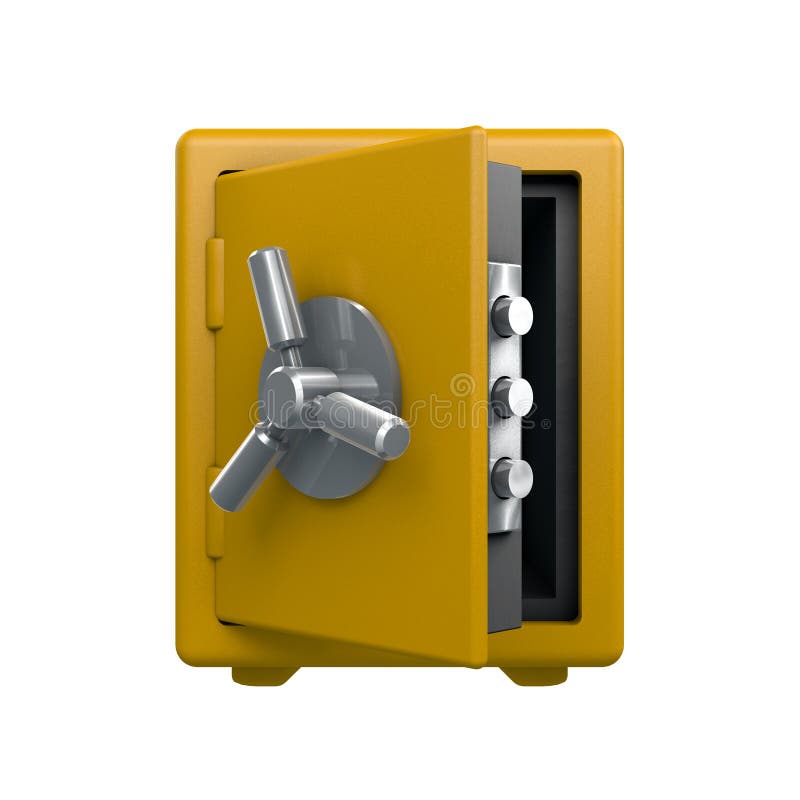 Yellow Open Safe Box 3d Render Stock Illustrations – 216 Yellow Open ...