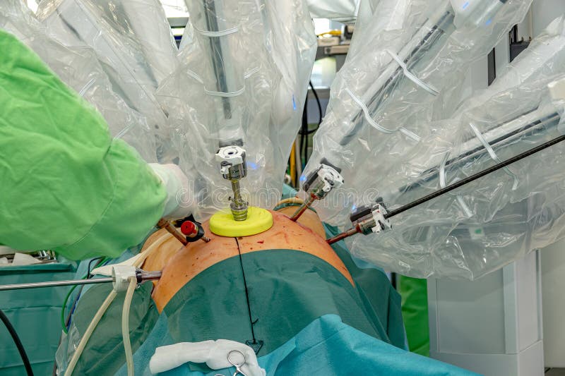 Detail of a Surgical Process Performed with the Help of a Surgical ...