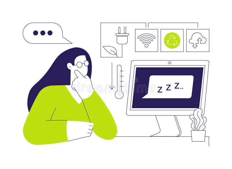 Minimization Energy Consumption Abstract Concept Vector Illustration ...