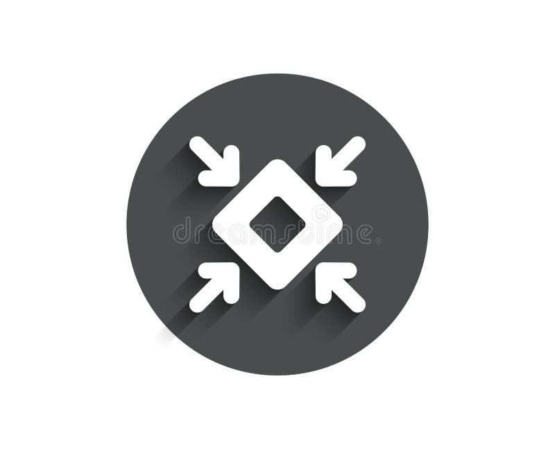 Minimize Arrow Simple Icon. Small Screen Sign. Stock Vector ...