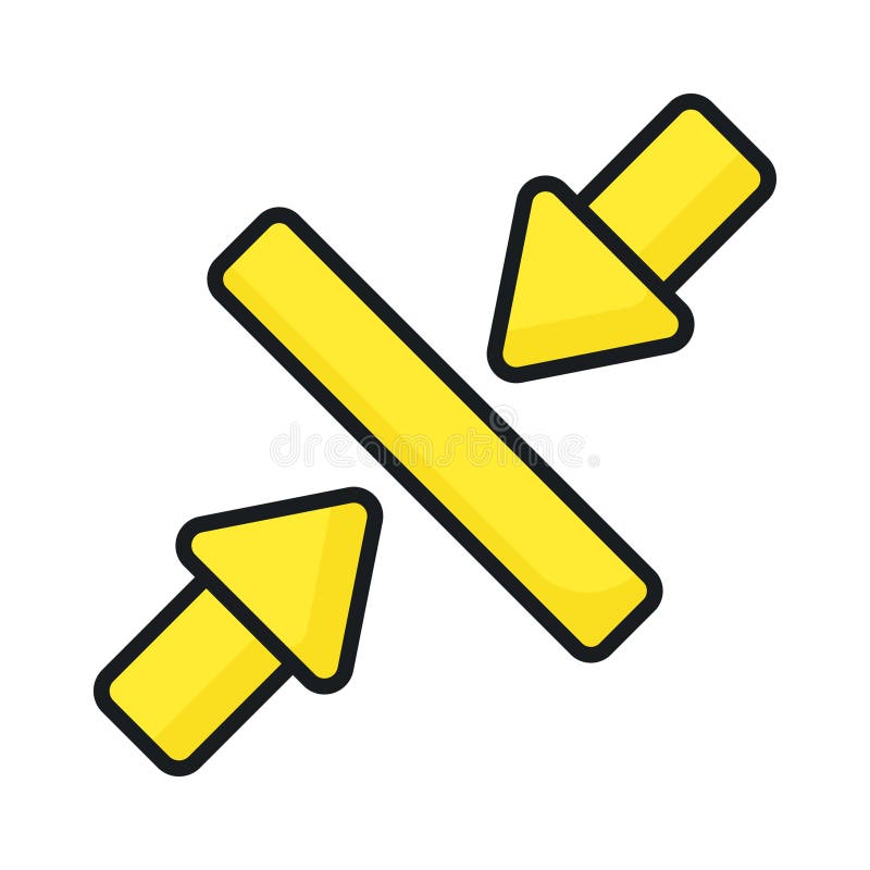 Minimize Arrow Vector Design, Ready To Use Icon Stock Vector ...