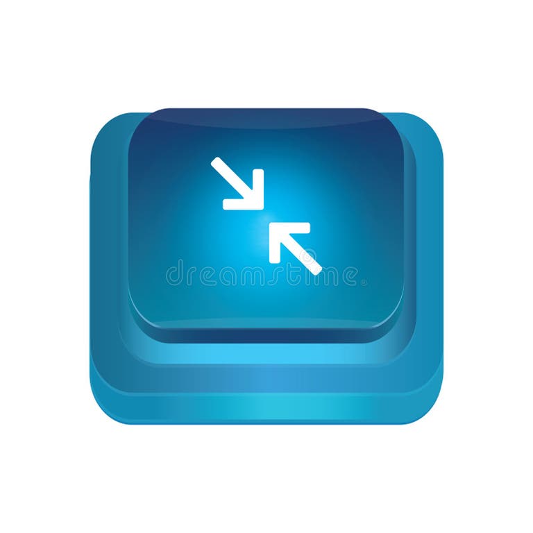 Minimize Button. Vector Illustration Decorative Design Stock Vector ...