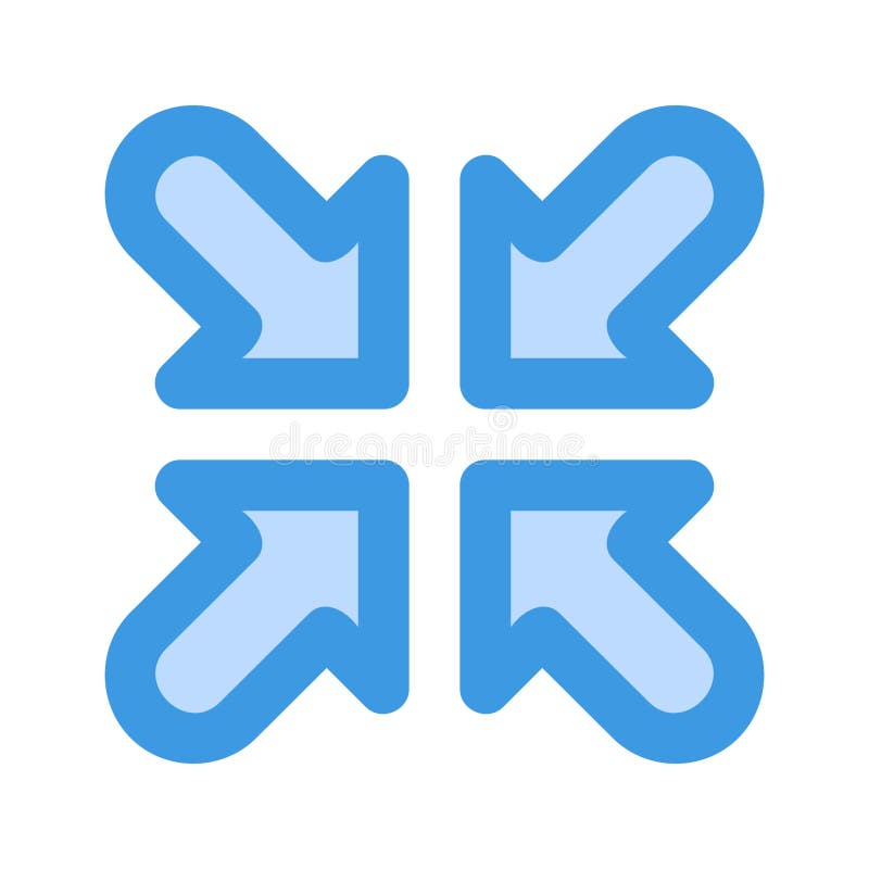 Minimize Icon in Blue Style for Any Projects Stock Vector ...