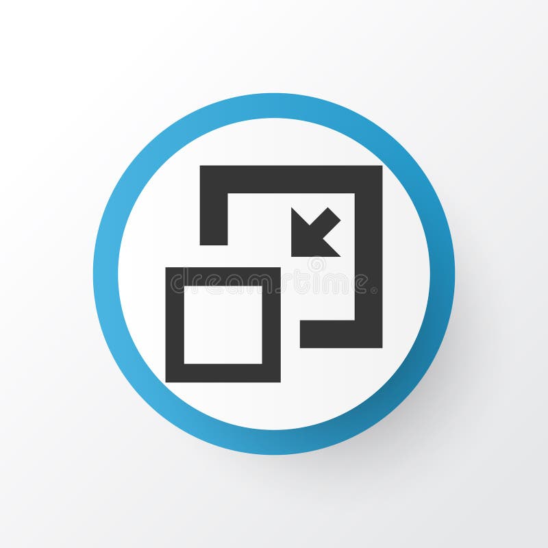 Minimize Icon Symbol. Premium Quality Isolated Decrease Element in Trendy Style. Stock Vector ...