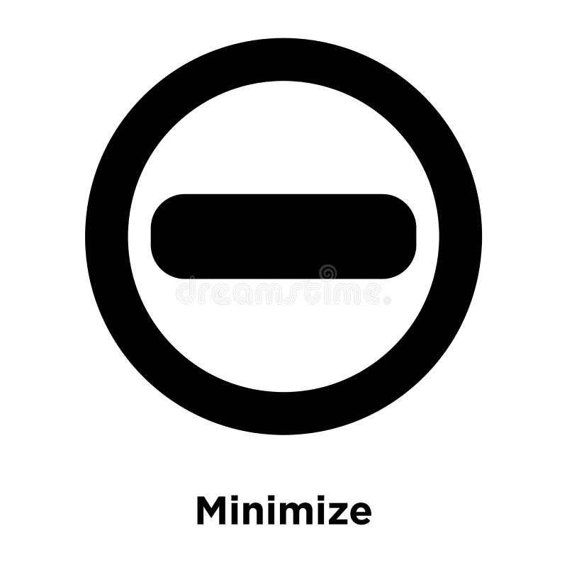 Minimize Icon Vector Isolated On White Background, Logo Concept Stock ...