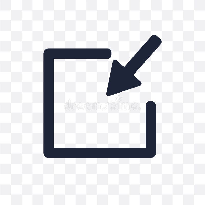 Minimize Transparent Icon. Minimize Symbol Design from User Interface ...
