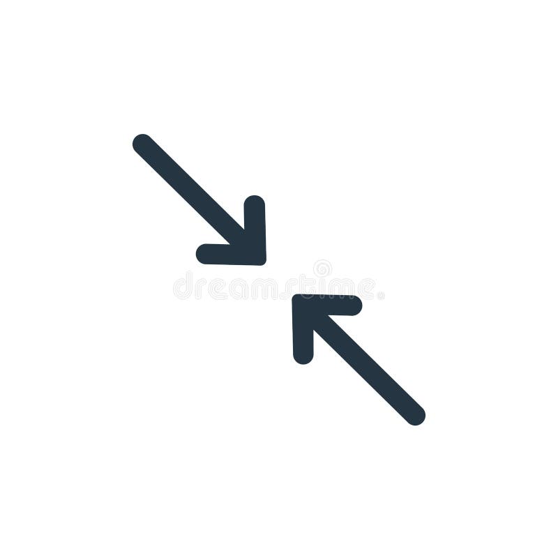 Minimize Vector Thin Line Icon Stock Vector - Illustration of screen ...