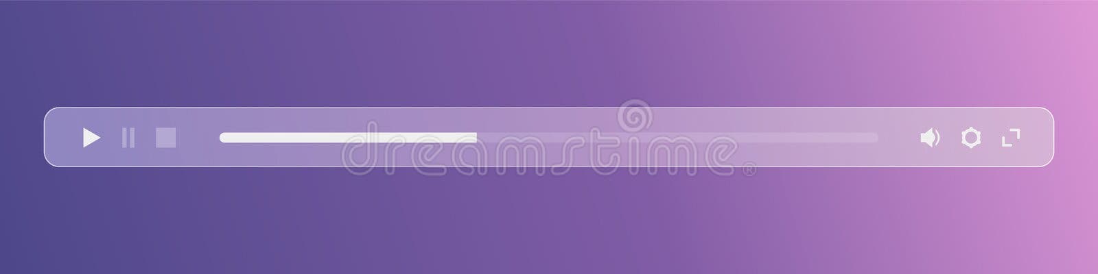 Minimized Video Player Control Panel Stock Vector - Illustration of ... Minimized Video Player Control Panel Stock Vector - Illustration of ...