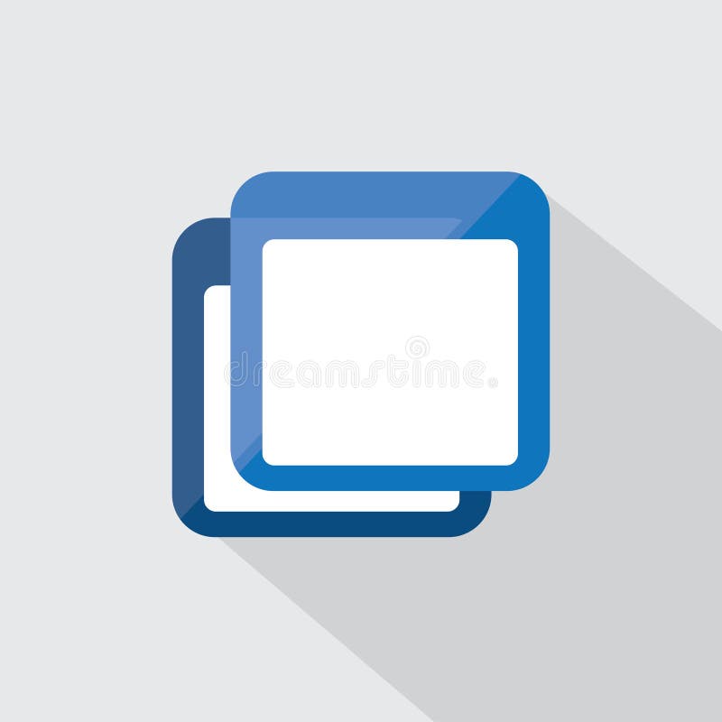 Minimized Windows Icon with Shadow Stock Vector - Illustration of flat ...