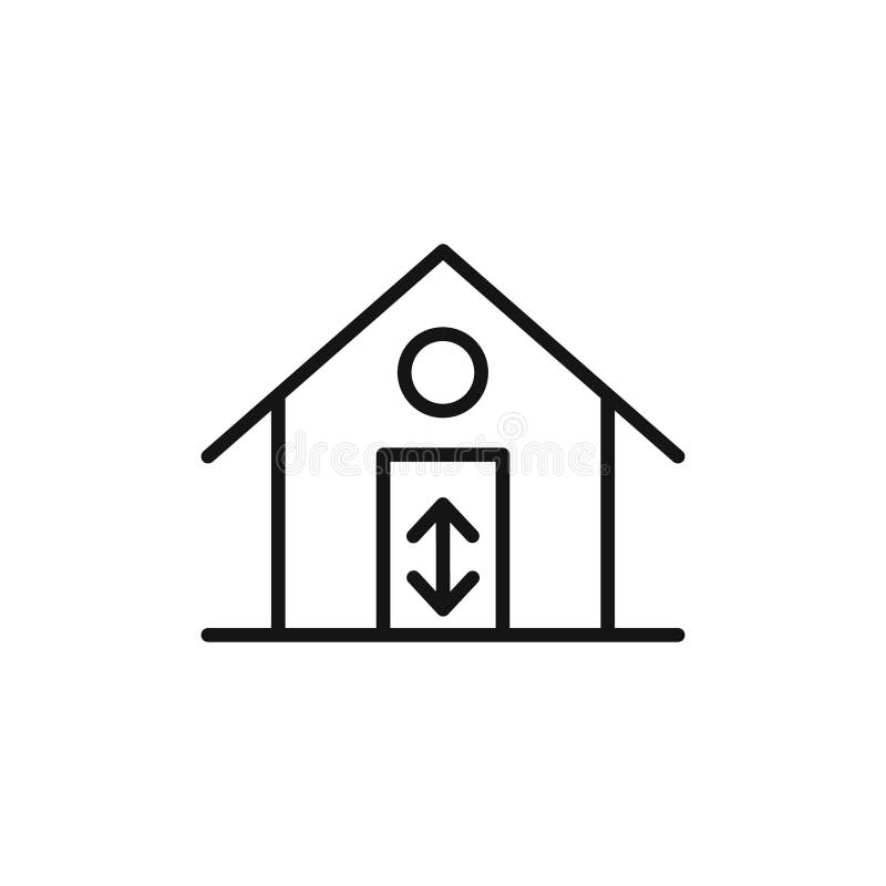 Minimum Ceiling Heights Logo Sign Vector Outline Stock Vector ...