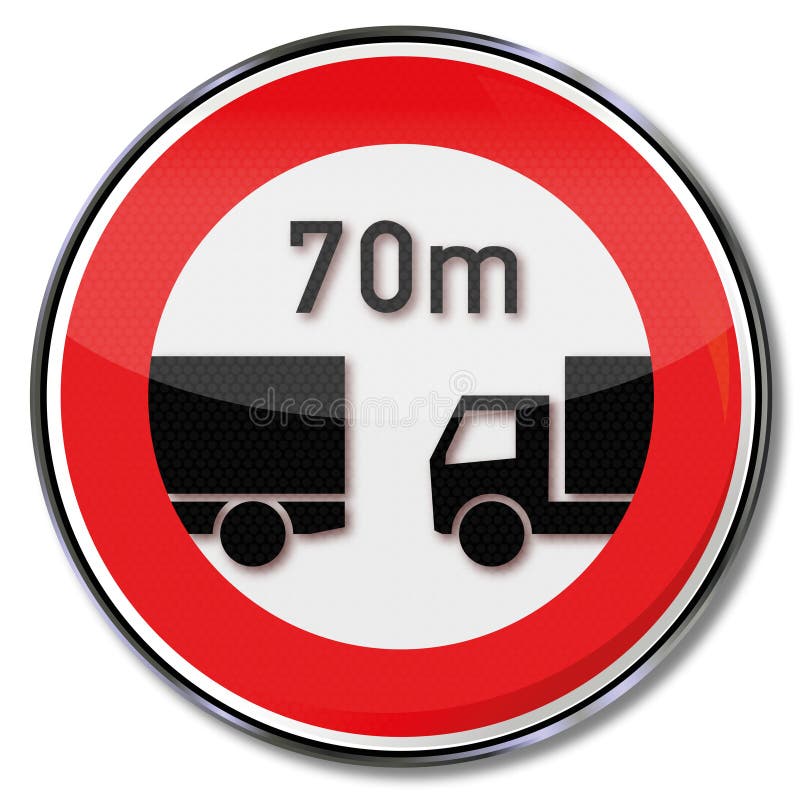 Minimum Distance 70m Sign Flat Icon Stock Vector - Illustration of pole ...