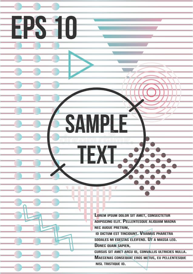 Minimum Geometric Coverage. Stock Vector - Illustration of elements ...