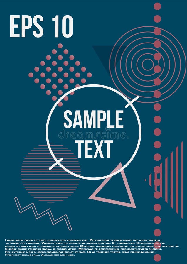 Minimum Geometric Coverage Stock Vector Illustration Of Cover