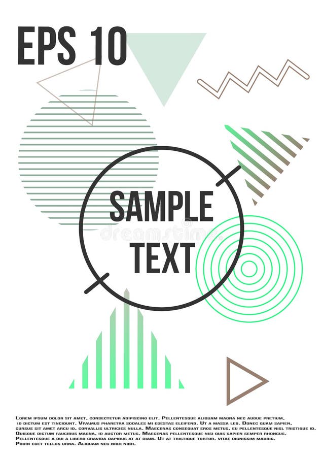 Minimum Geometric Coverage. Stock Vector - Illustration of banner ...