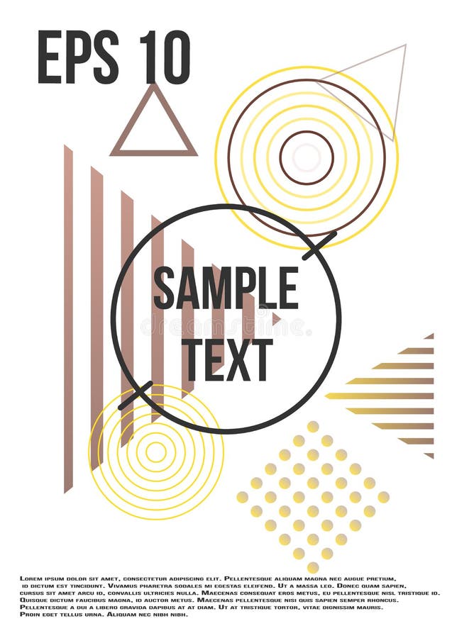 Minimum Geometric Coverage. Stock Vector - Illustration of design ...