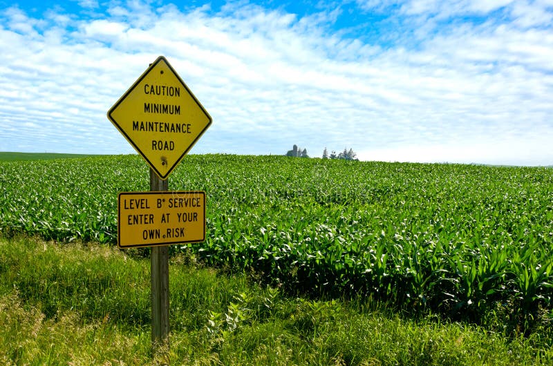 Minimum Maintenance Road stock image. Image of blue, outdoors - 20238281
