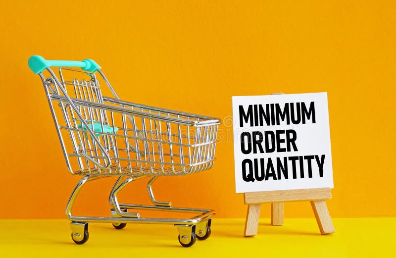 Minimum Order Quantity MOQ is Shown Using the Text Stock Image - Image ...
