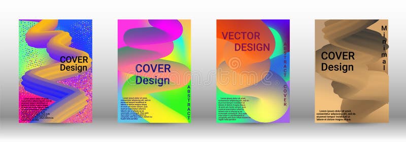 Minimum Vector Coverage. Set of Abstract Covers. Stock Vector ...