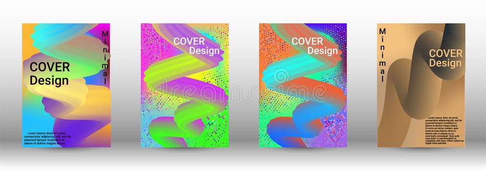 Minimum Vector Coverage. Set of Abstract Covers. Stock Vector ...