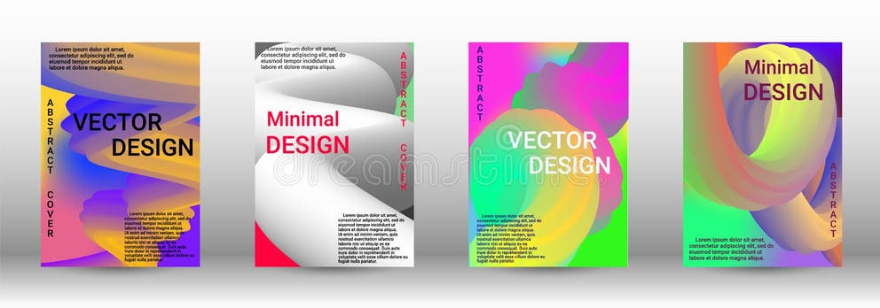 Minimum Vector Coverage. Set of Abstract Covers. Stock Vector ...
