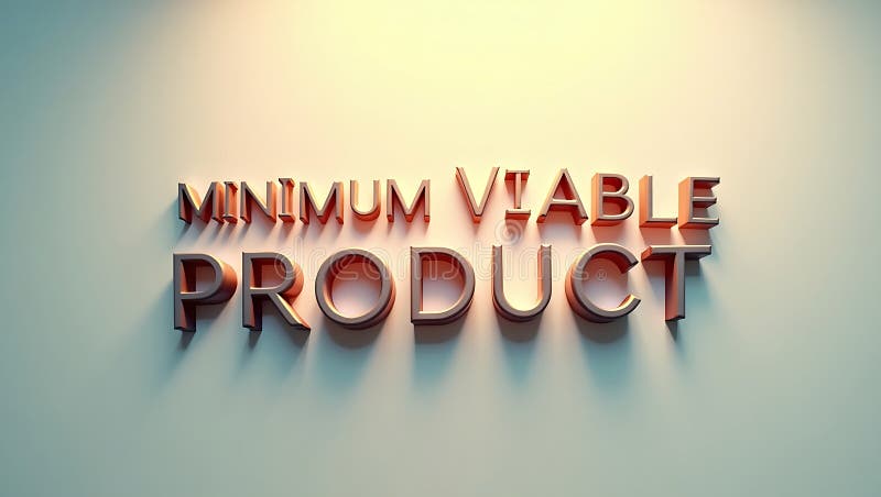 Minimum Viable Product Concept Displayed with Elegant Typography in ...