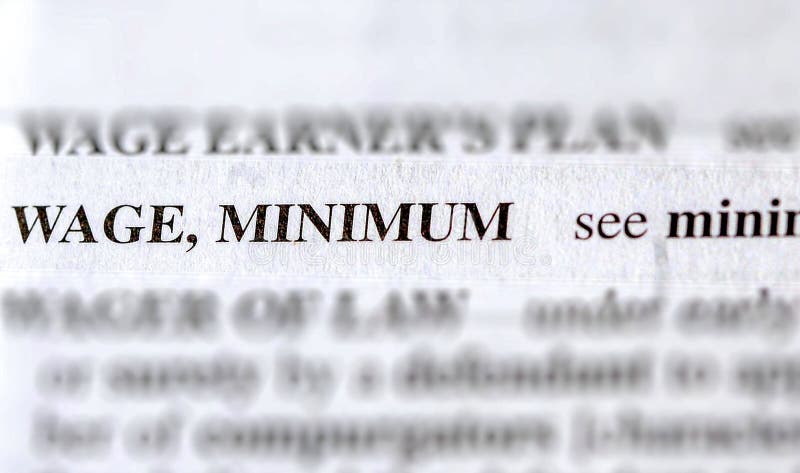 Minimum wage stock image. Image of salary, detail, employee - 317690891