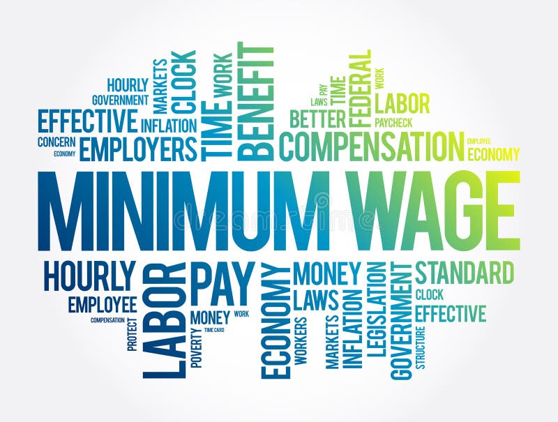 Minimum Wage Word Cloud Stock Illustrations – 22 Minimum Wage Word ...