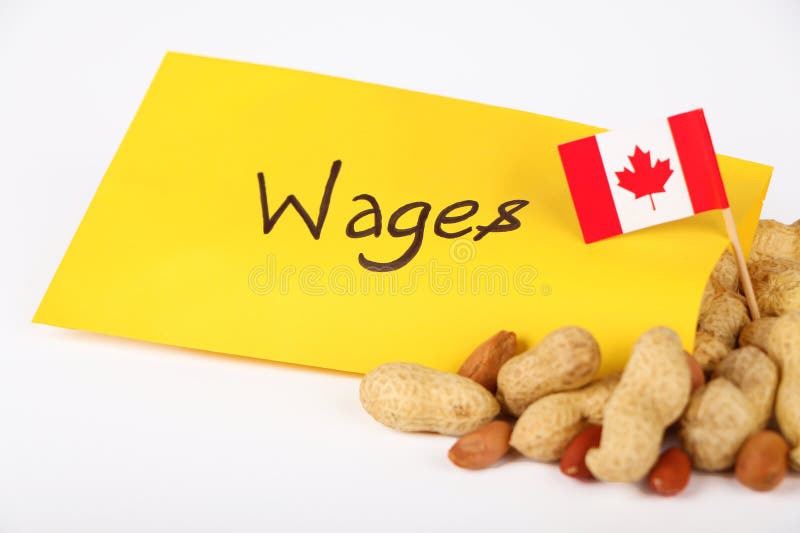 Minimum Wages or Low Wages Concept. Stock Photo - Image of sell, colour ...