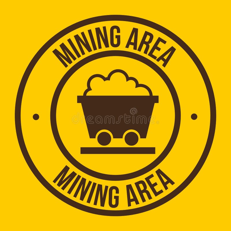 Mining area stock vector. Illustration of isolated, classic - 51007787