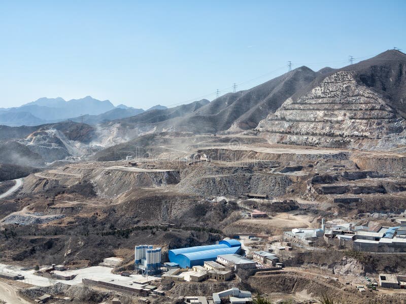 Mining area stock image. Image of china, west, environmental - 68615199