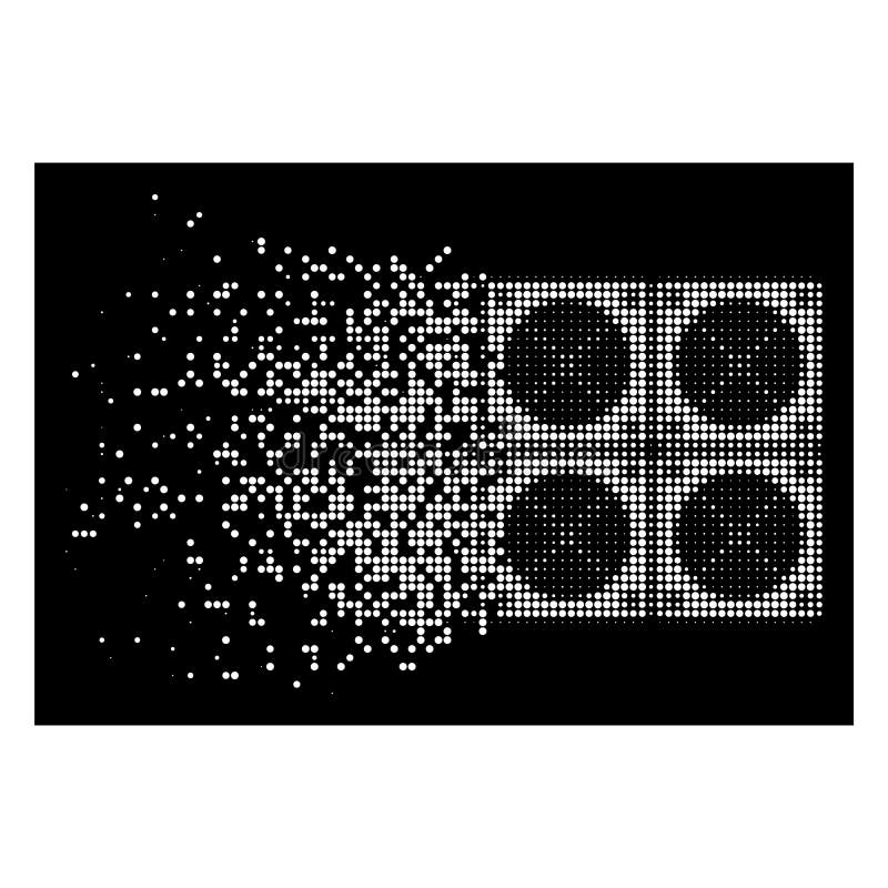 Bright Destructed Dot Halftone Mining ASIC Farm Icon Stock Vector ...