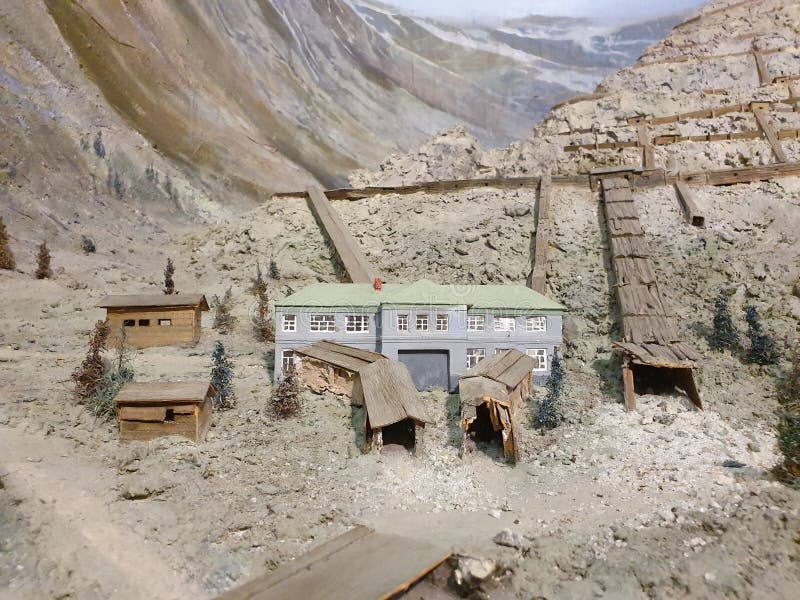 Mining Buildings and Structures Stock Image - Image of built, mountains ...