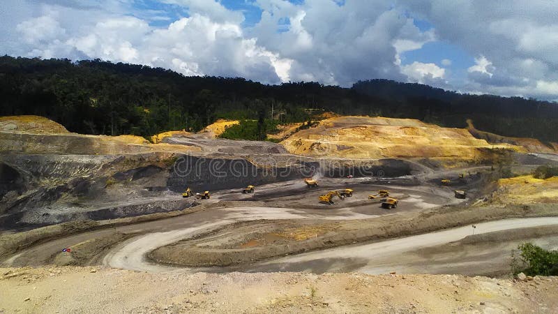 Mining coal area stock image. Image of valley, coal - 269341283