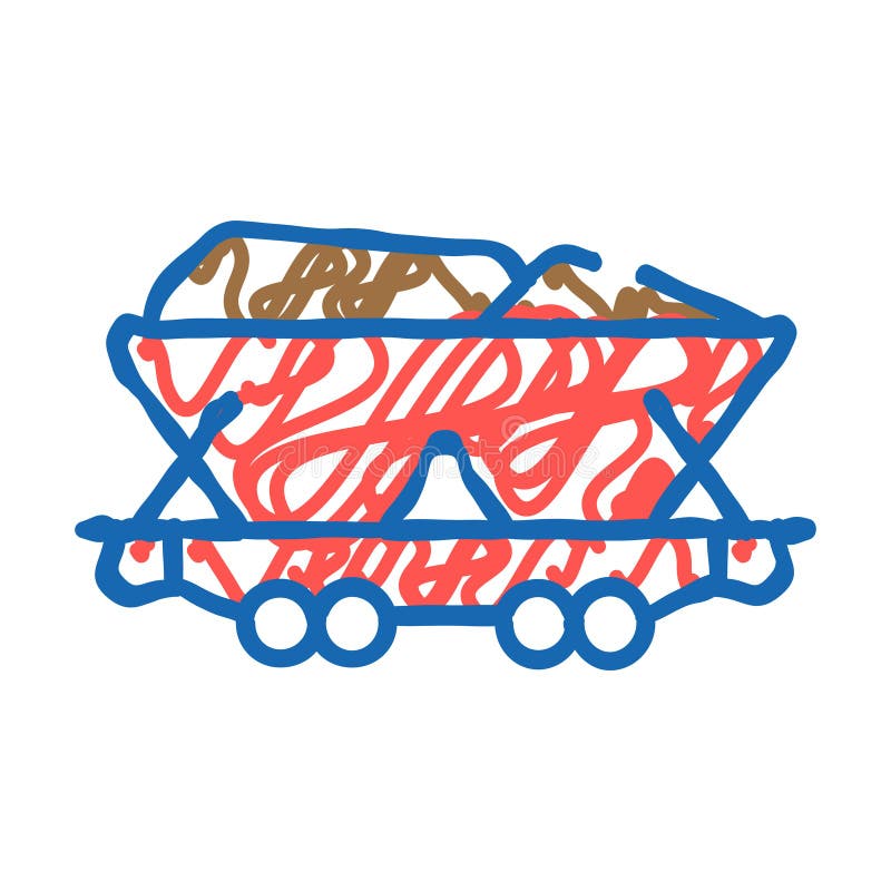 Mining Coal Vector Symbol Illustration Icon Doodle Illustration Stock ...