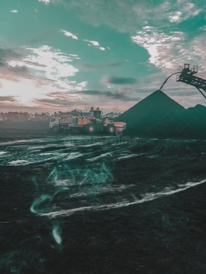 Mining Coal Work Wallpaper Nature Editorial Image - Image of wallpaper ...