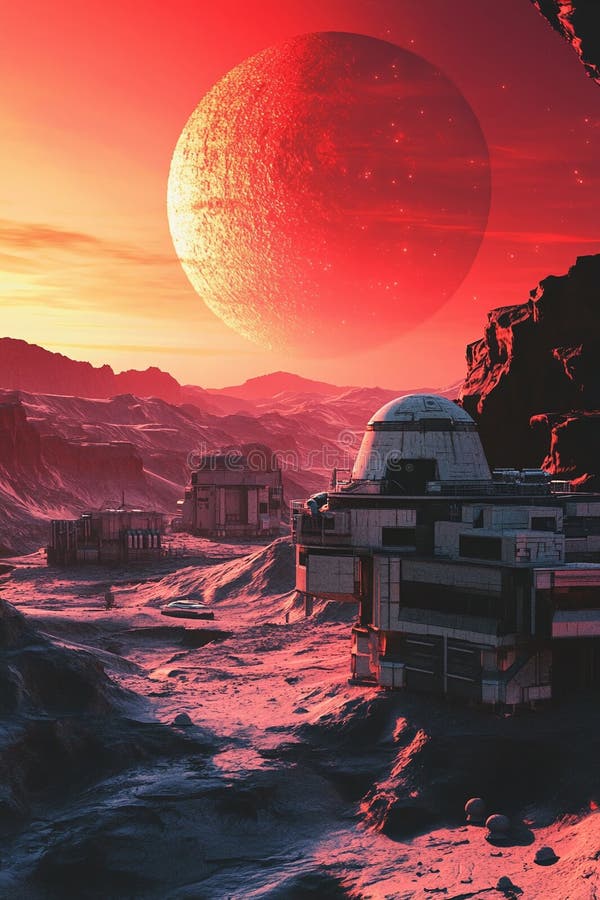 Mining Colony Thriving Under the Light of a Far-off Red Dwarf Star ...