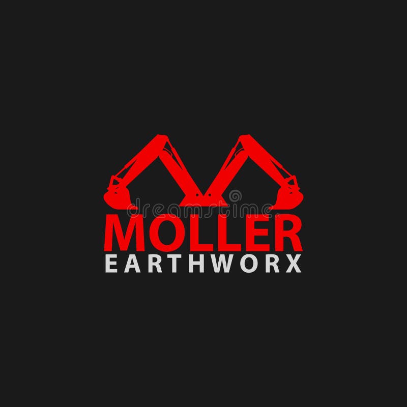 Mining Company with Excavator Arm Logo Design Stock Vector ...