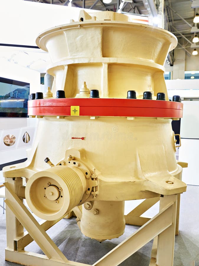 Mining cone crusher stock image. Image of cone, open - 249115867