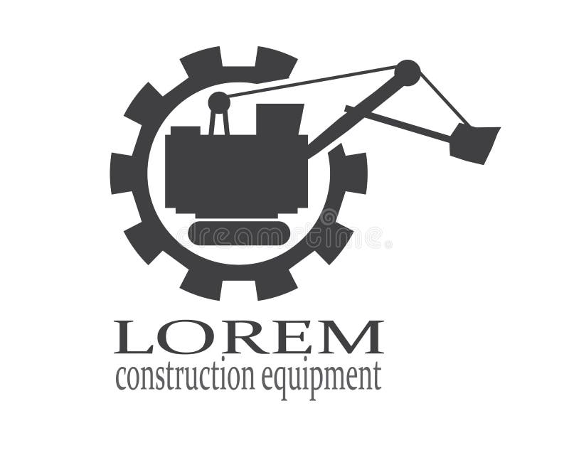 Mining or Construction Machine Logo Stock Vector - Illustration of ...