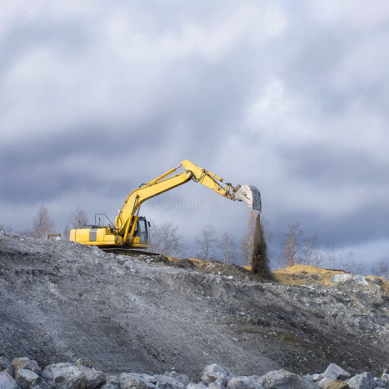 Dumping on a Construction Site Editorial Image - Image of blue, asphalt ...
