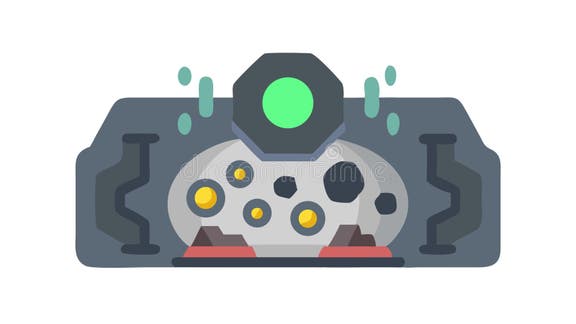 Mining Conveyor Belt System for Ore Extraction Vector, Vector Design ...