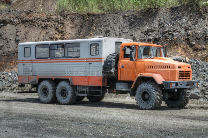 Mining crew bus editorial photo. Image of transport, vehicle - 72005266