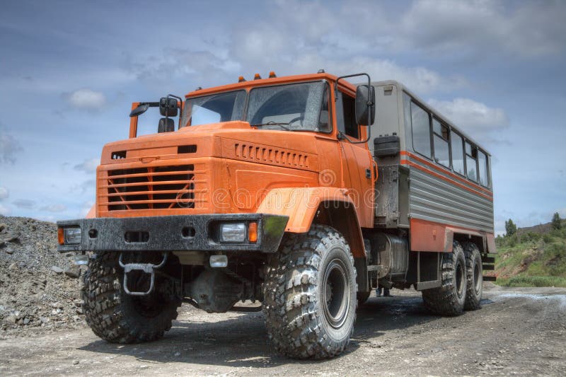 Mining crew bus editorial photo. Image of machinery, transport - 72005436