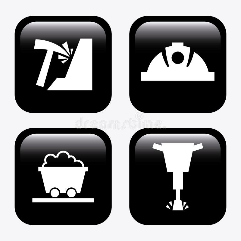 Mining design stock vector. Illustration of isolated - 44582855