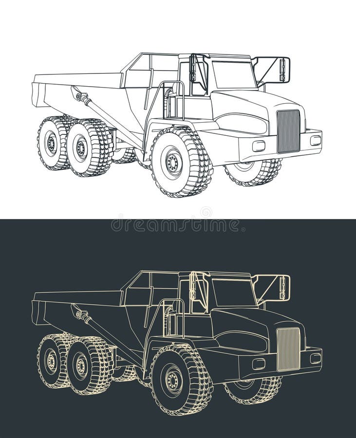 Mining Dump Truck Illustrations Stock Vector - Illustration of vector ...