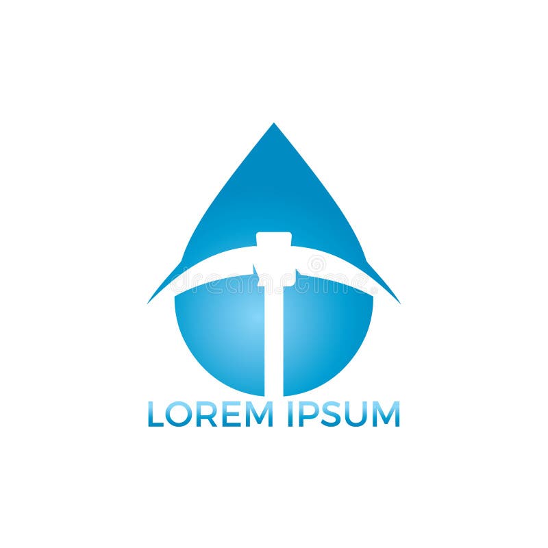 Mining Engineering Solution Logo Design. Stock Vector - Illustration of ...