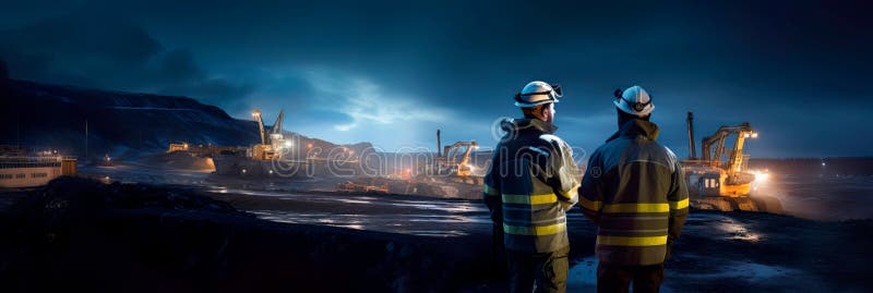 Mining Engineers and Geologists Studying Rock Formations, Conducting ...